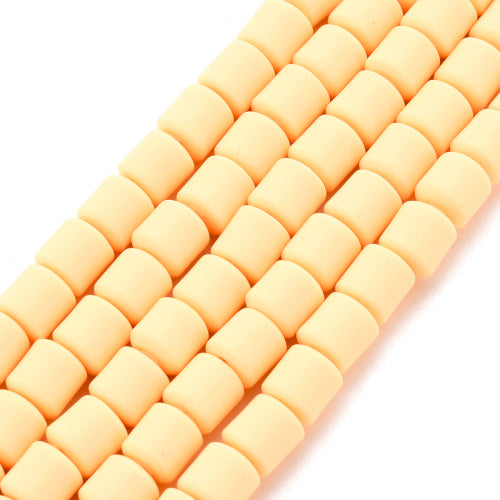 Polymer Clay Beads, Column, Pastel Yellow, 6.5mm – BEADED CREATIONS