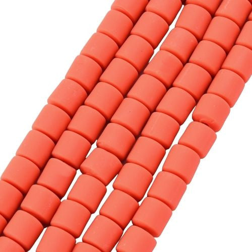 Polymer Clay Beads, Column, Sunset Orange, 6.5mm – BEADED CREATIONS